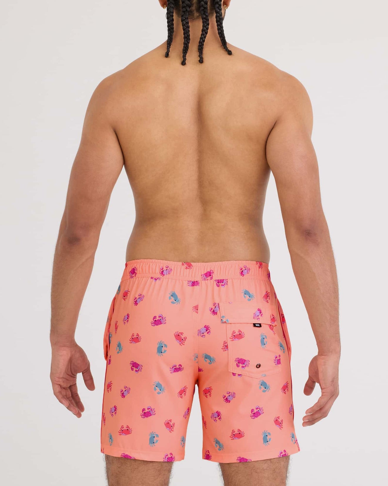 Oh Buoy 2N1 Stretch Swim Trunk - Crab Boil-Desert Flower | SAXX Underwear