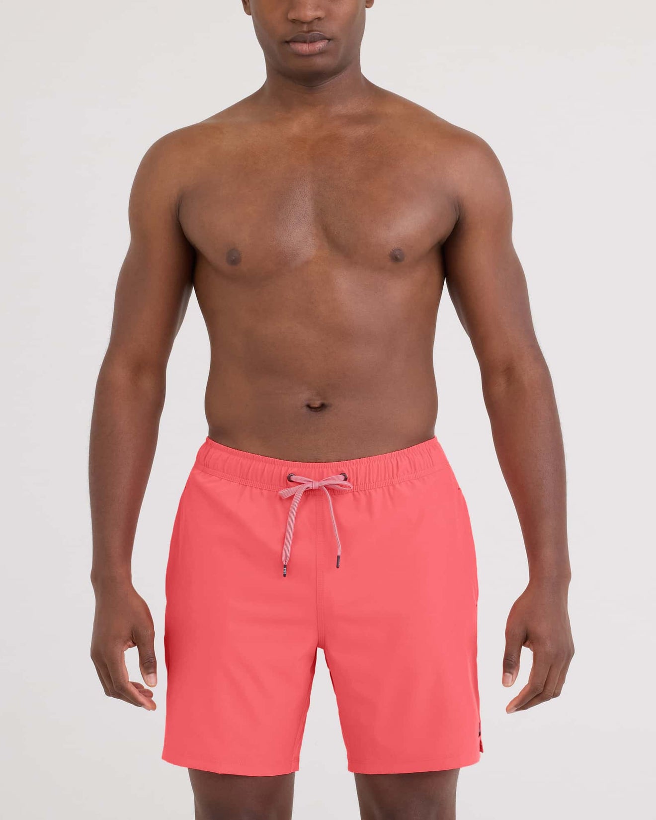 Oh Buoy 2N1 Stretch Swim Trunk - Coral Pop | SAXX Underwear