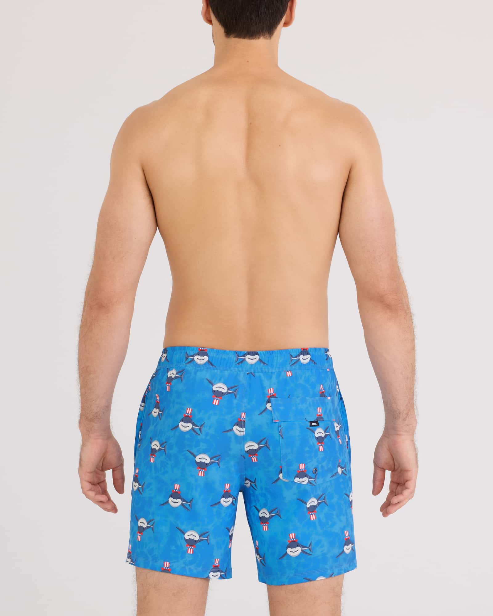 Oh Buoy 2N1 Stretch Swim Trunk - I Want You-Racer Blue | SAXX Underwear