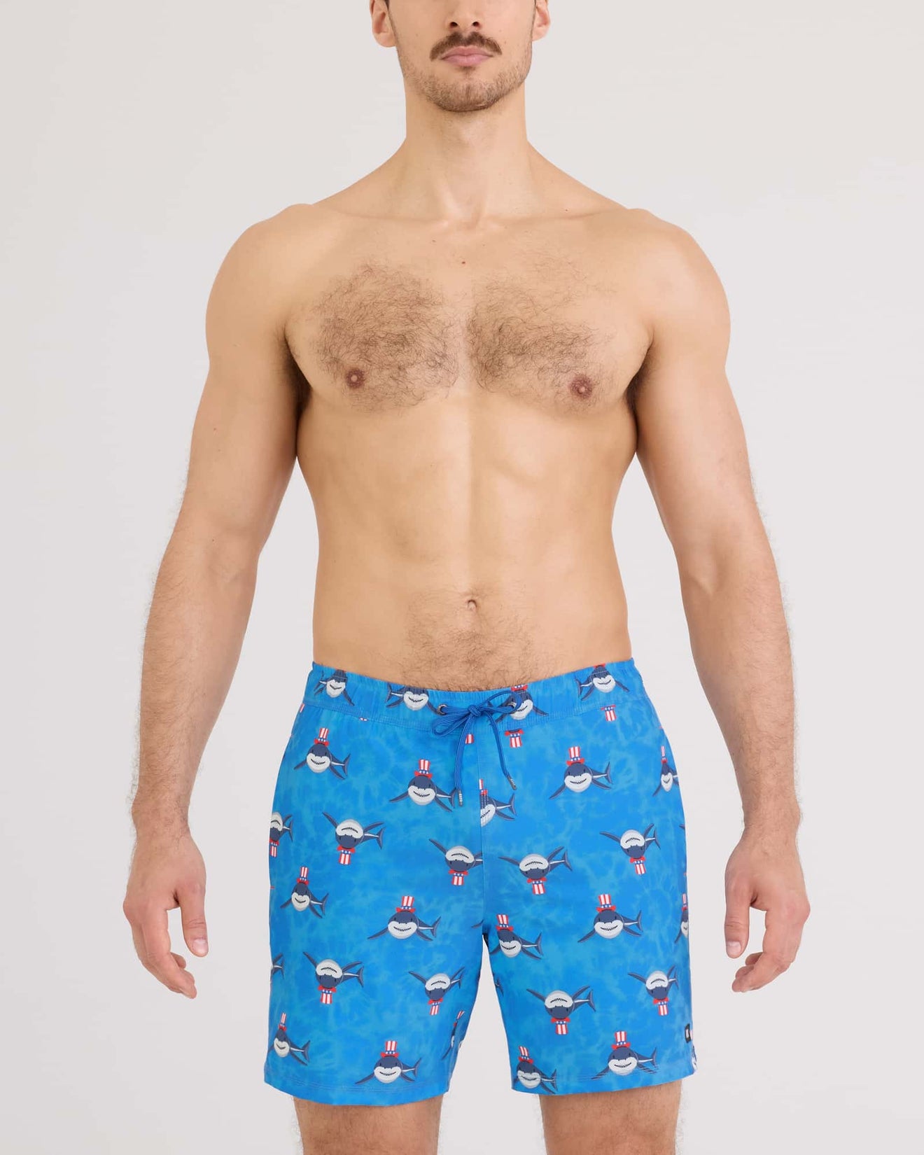 Oh Buoy 2N1 Stretch Swim Trunk - I Want You-Racer Blue | SAXX Underwear